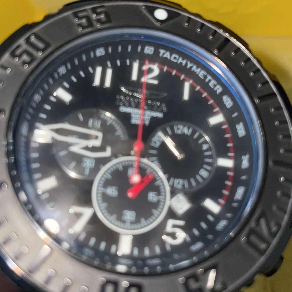 Invicta Chronograph Gunmetal Ion-Plated Watch - Gem